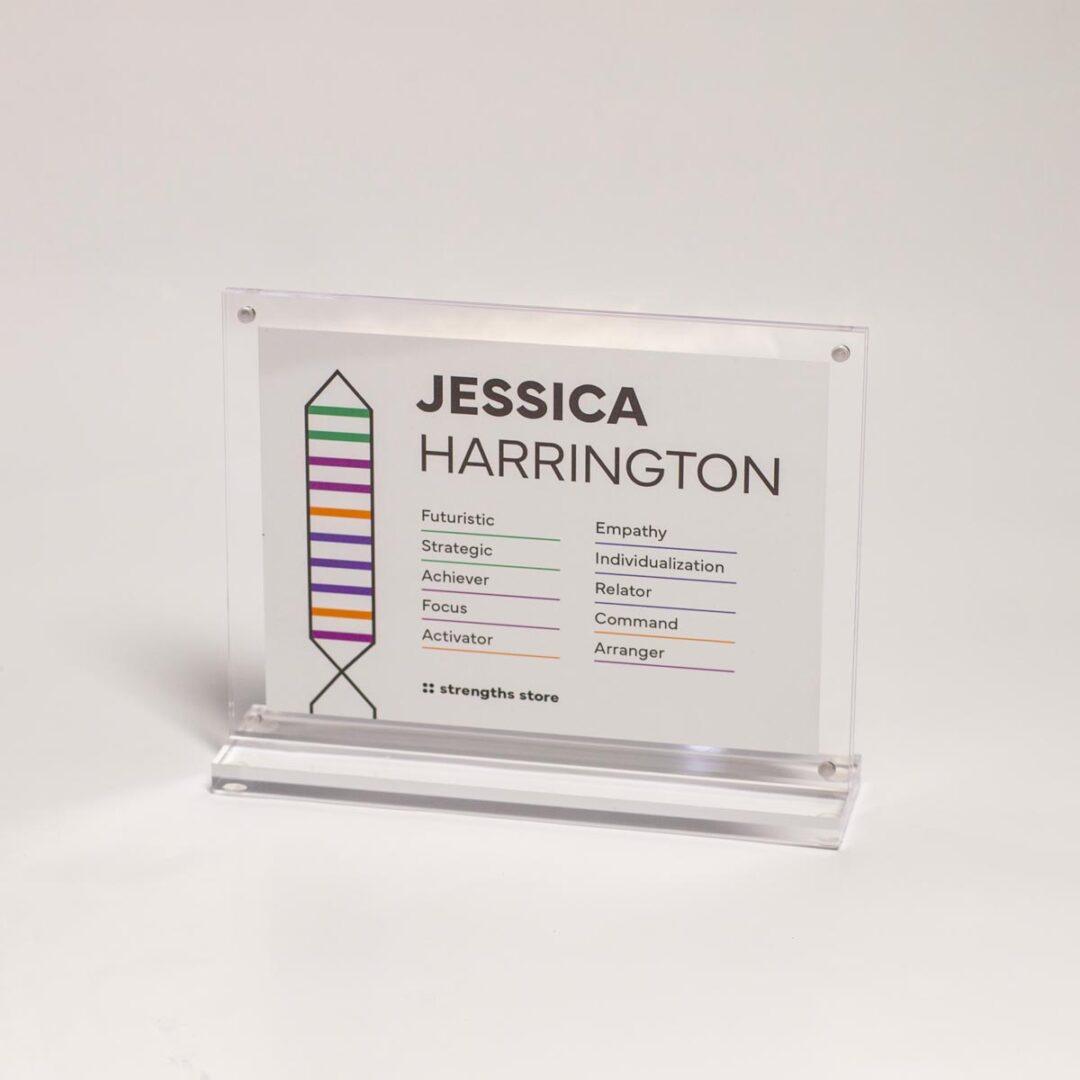 Individual Office Placard Insert | Top 10 Strengths - Strengths Store
